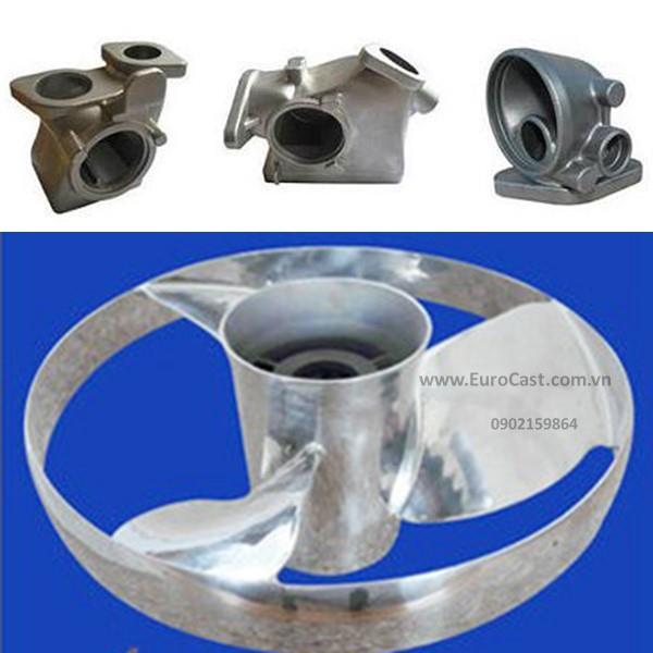 Investment casting of ship impellers
