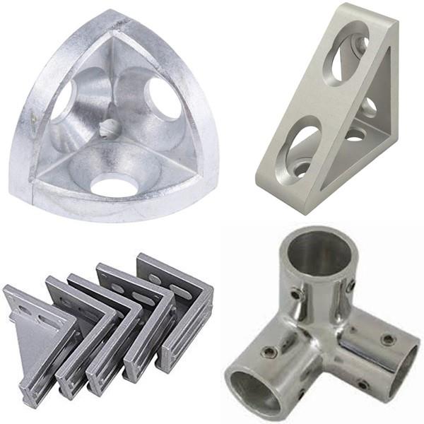Investment casting of aluminum, steel structure connectors